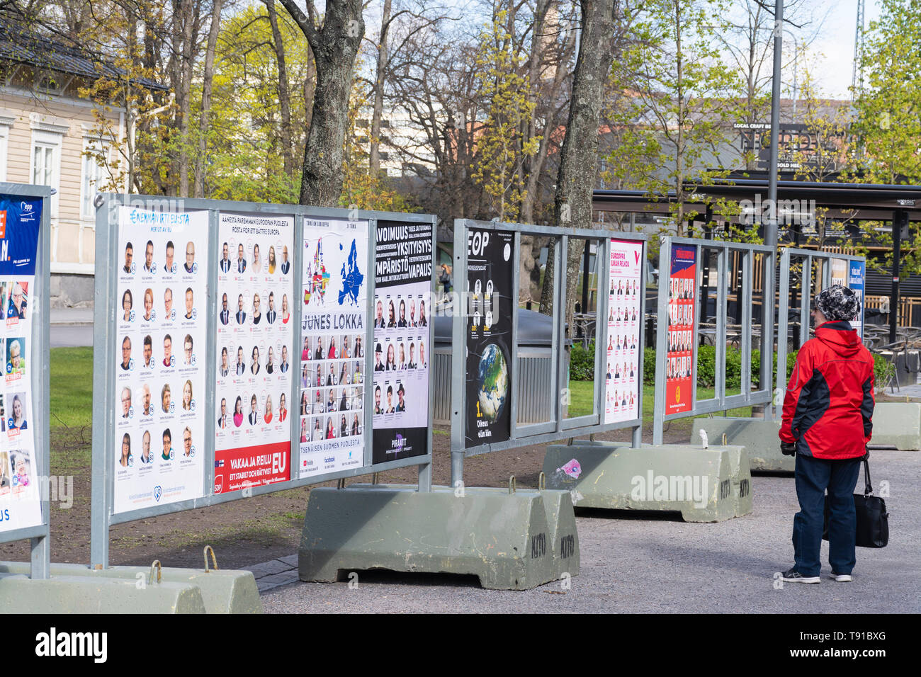Eu election posters in finland hi-res stock photography and images - Alamy