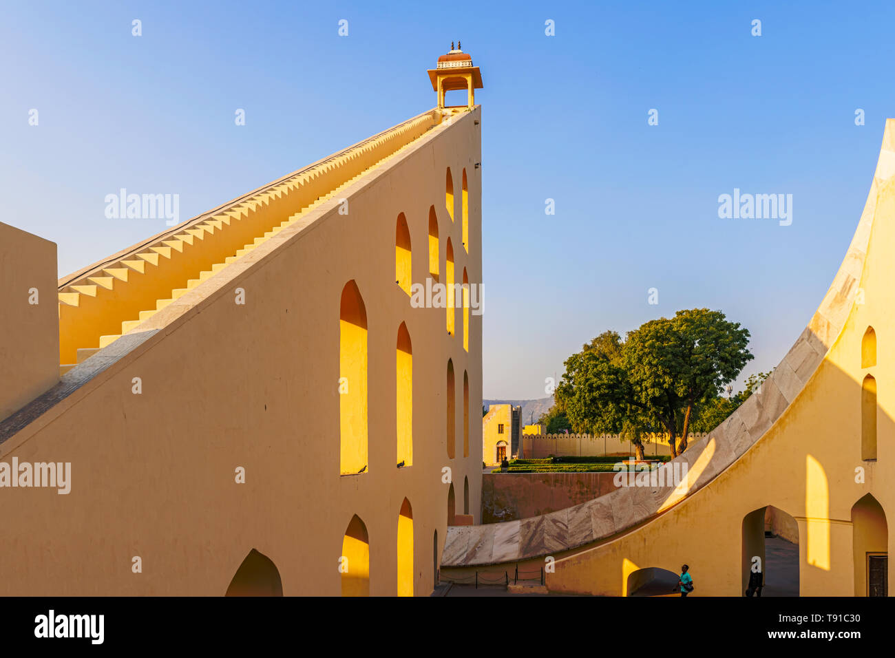 View at the Observation deck of The Giant Sundial, Samrat Yantra, The ...