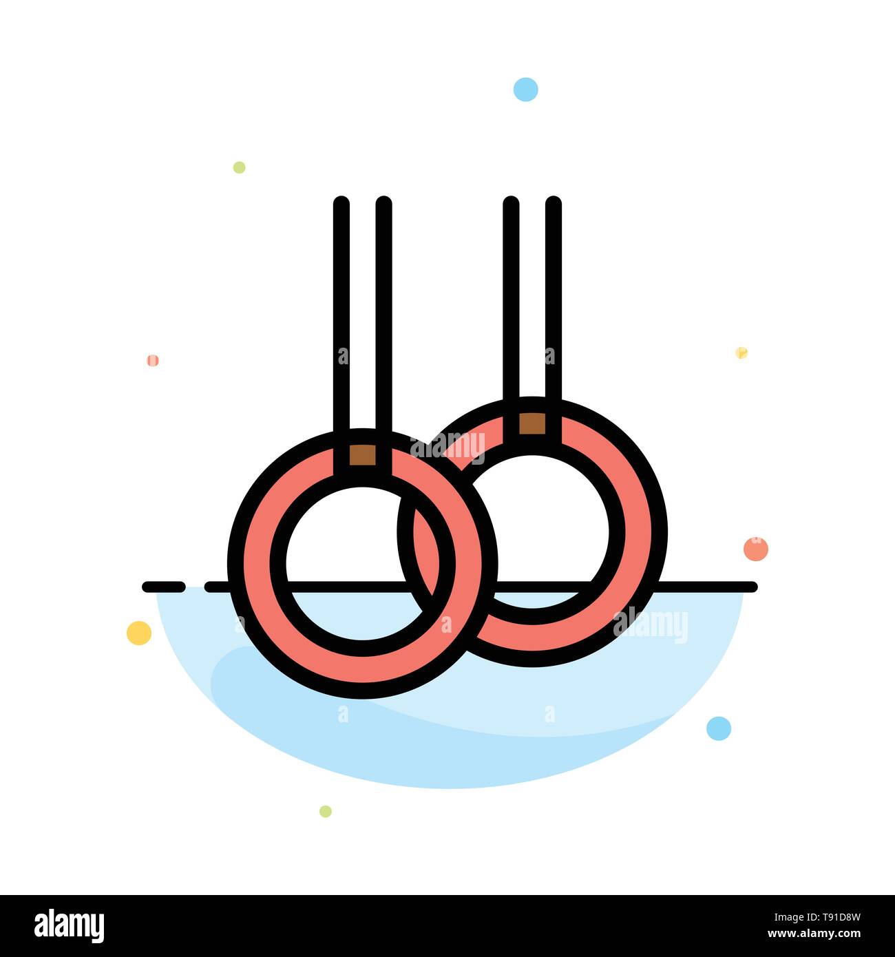 Gymnast logo icon hi-res stock photography and images - Alamy