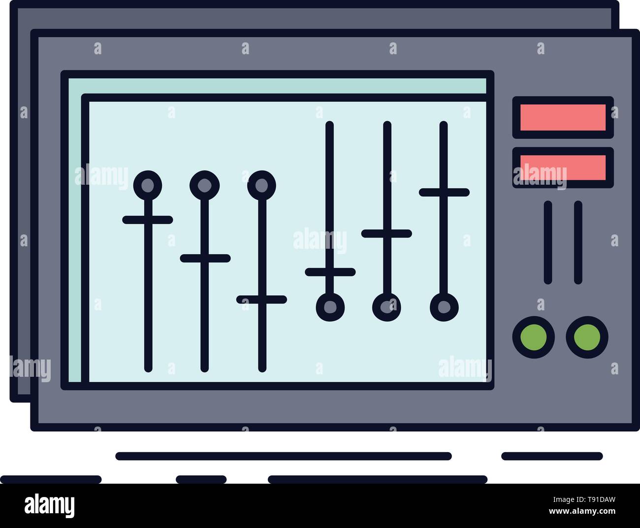 Mixing desk club Stock Vector Images - Alamy