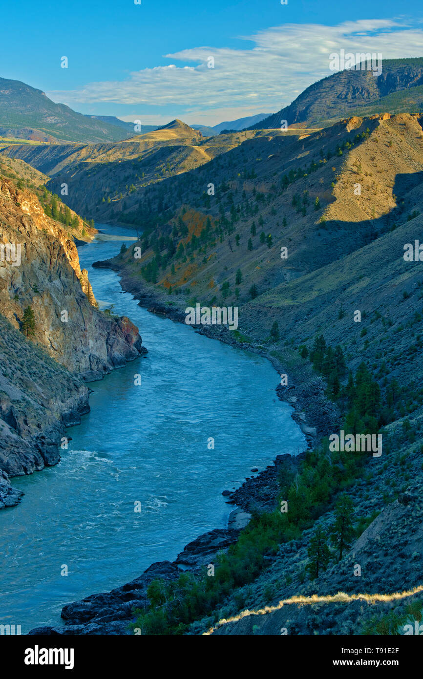Interior Plateau and Fraser River in Fraser Canyon Near Lillooet ...