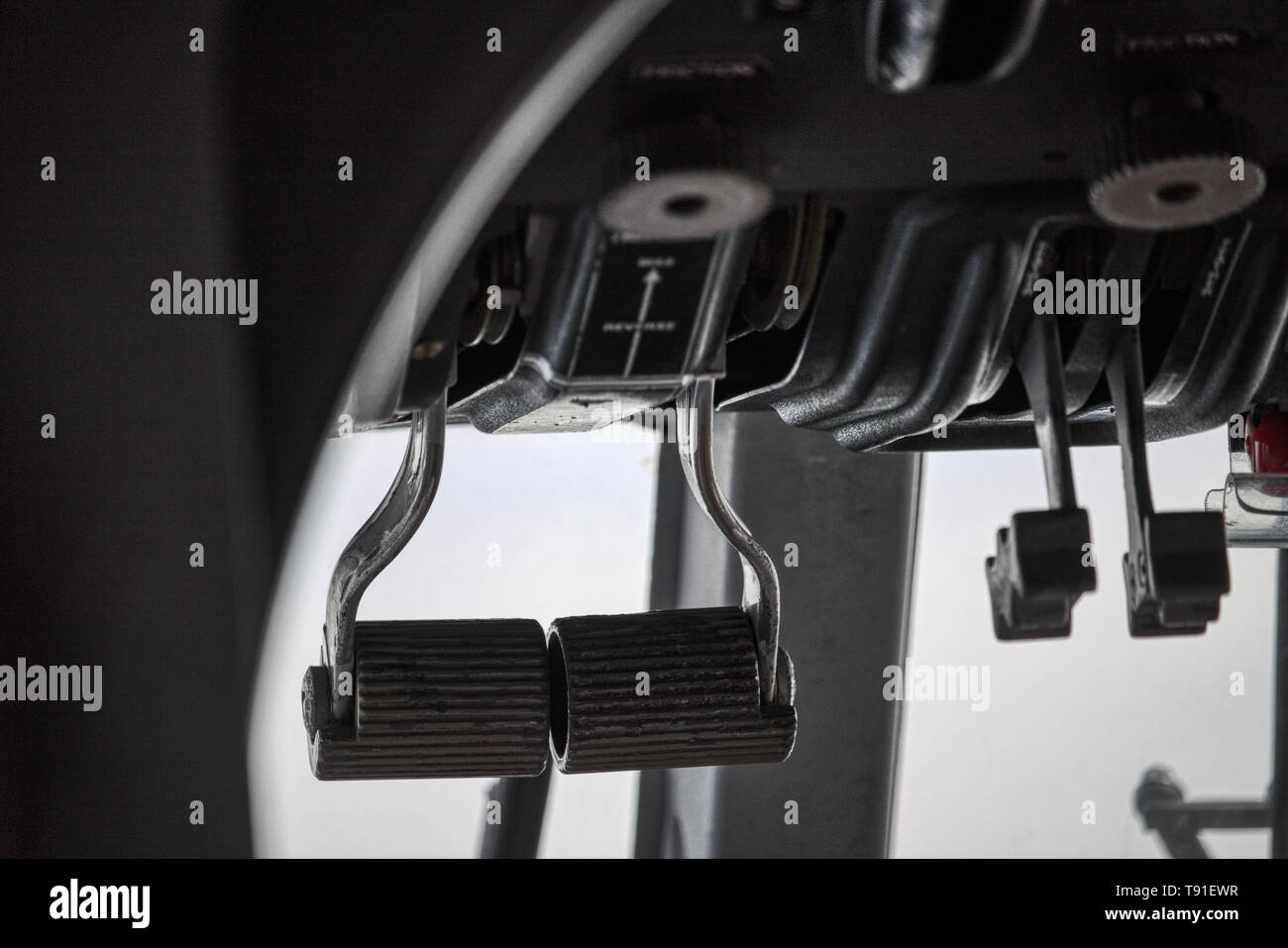 On this unique photo you can see the cockpit inside of a seaplane in ...