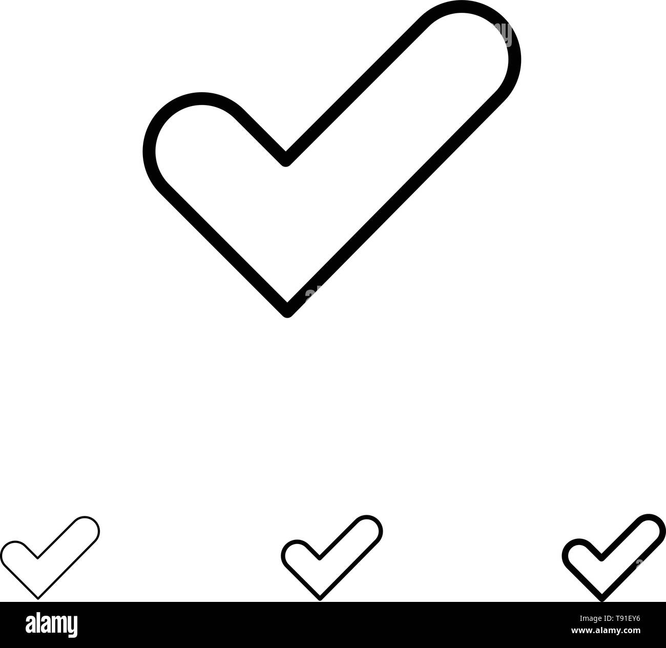 Done tick Black and White Stock Photos & Images - Alamy