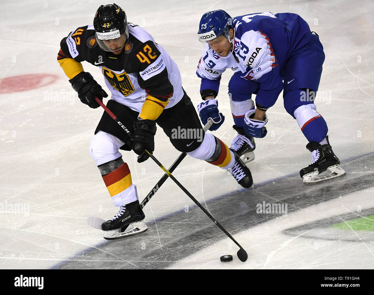 Kosice, Slovakia. 15th May, 2019. Ice hockey: World Championship, Germany - Slovakia ...