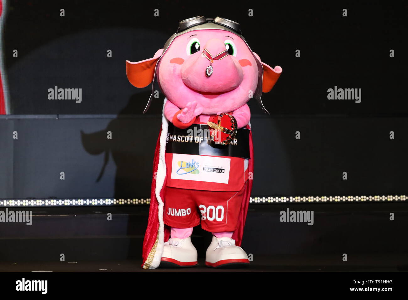 Tokyo, Japan. 15th May, 2019. JUMBO-KUN (Jets) Basketball : B.LEAGUE ...
