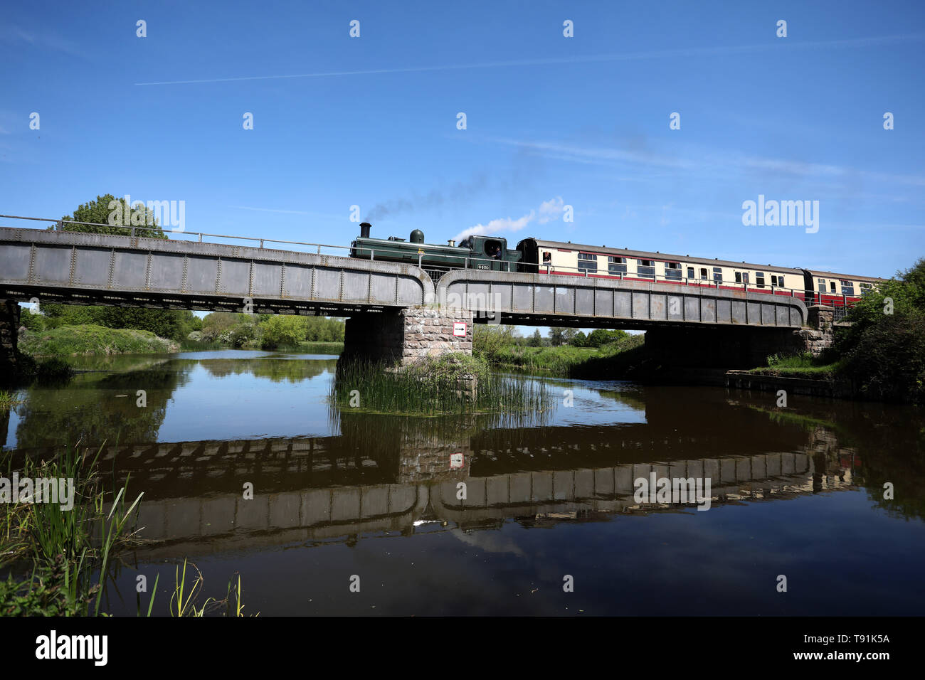 Peterborough, UK. 15th May, 2019. The 6430 Pannier Tank steam ...