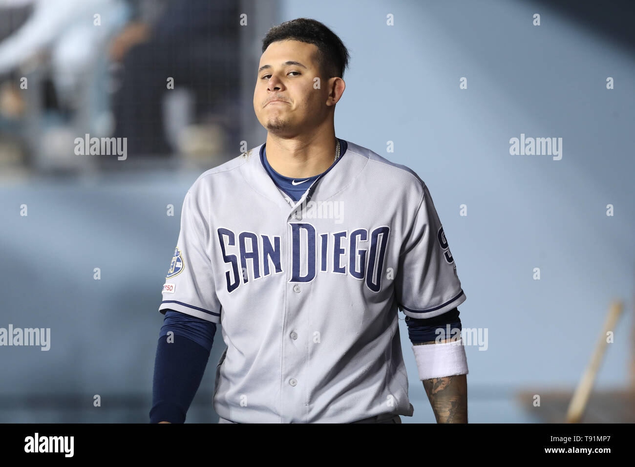 Los Angeles, CA, USA. 15th May, 2019. San Diego Padres shortstop Manny ...