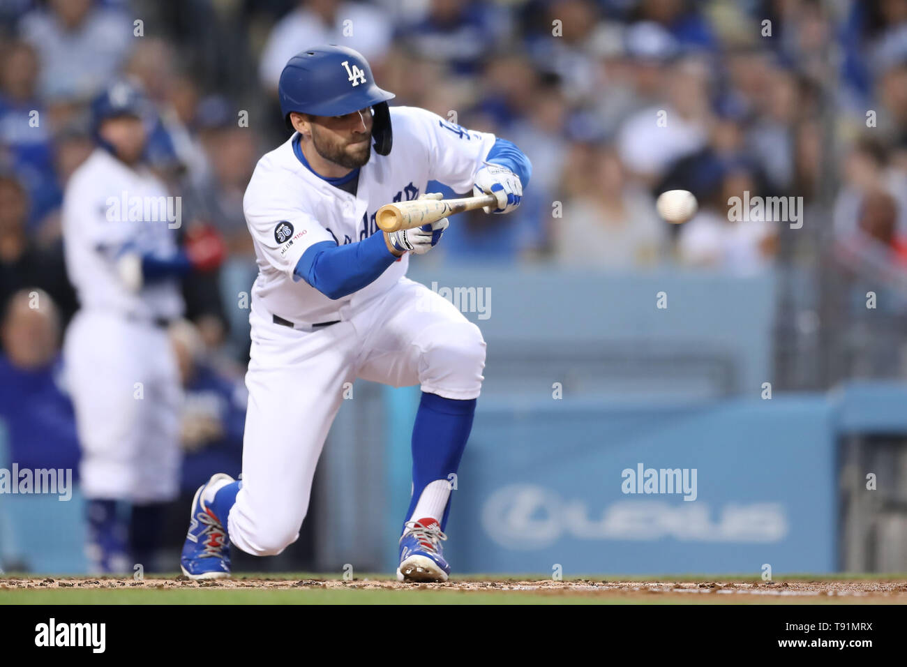 Los Angeles, CA, USA. 15th May, 2019. Los Angeles Dodgers left fielder ...