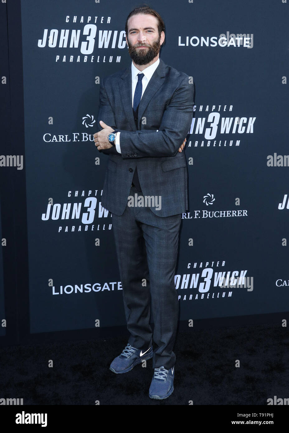 HOLLYWOOD, LOS ANGELES, CALIFORNIA, USA - MAY 15: Sam Hargrave arrives ...