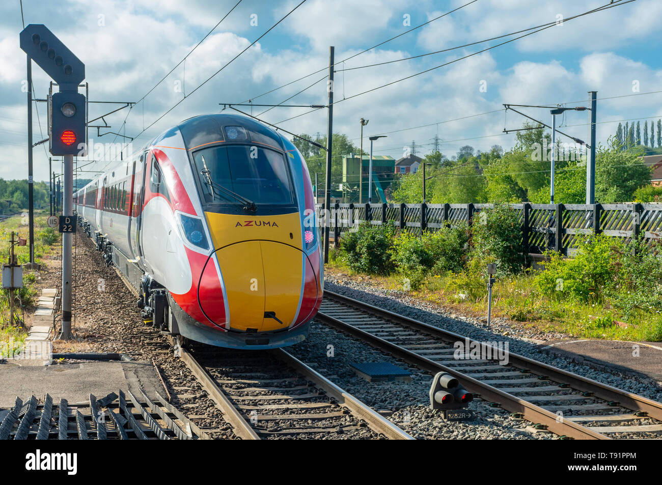 Grantham, Lincolnshire, UK. 16th May 2019. The first ever London North ...