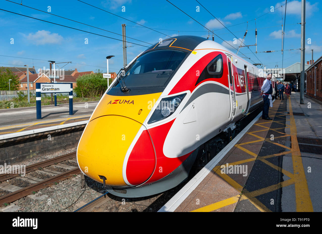 Grantham, Lincolnshire, UK. 16th May 2019. The first ever London North ...