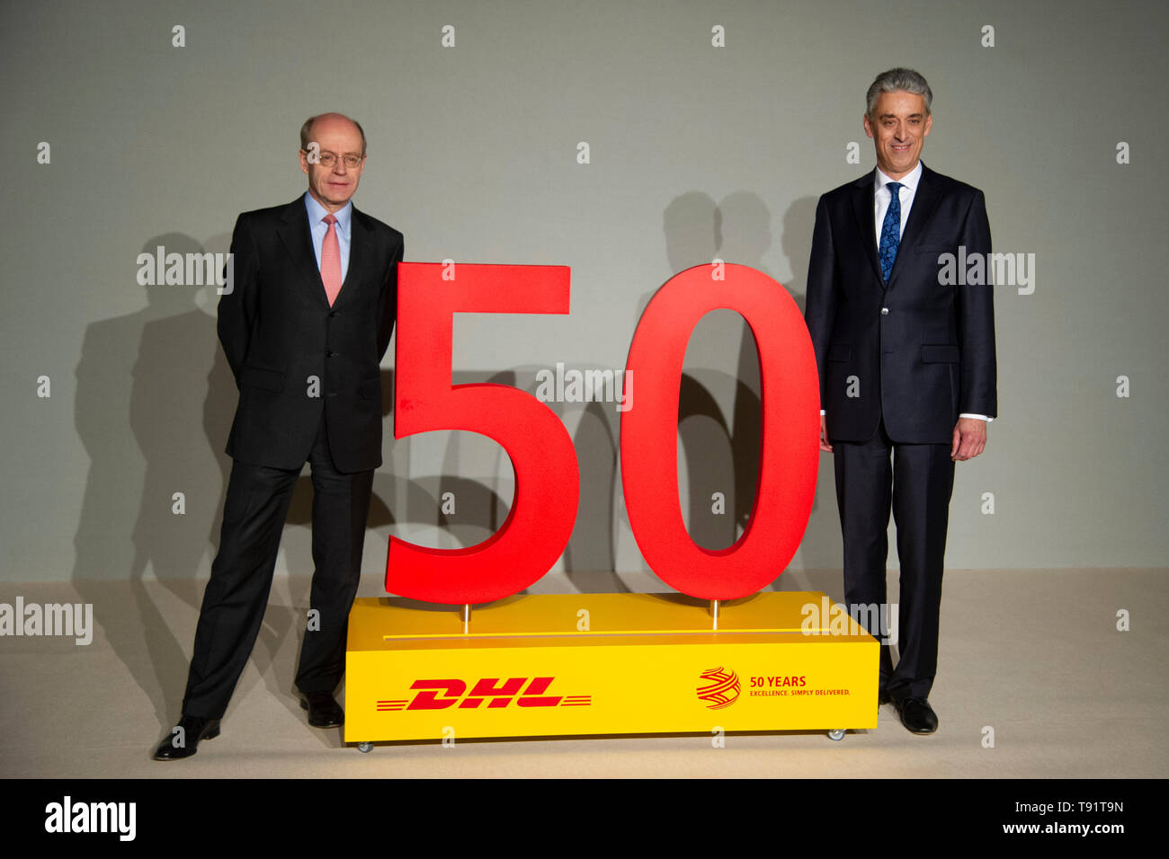 Bonn, Deutschland. 15th May, 2019. The management of the Deutsche Post ...