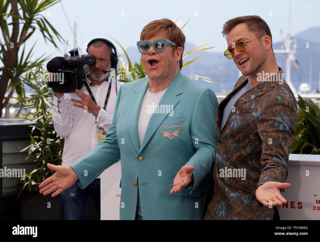 Cannes, France. 16th May 2019. Sir Elton John and Taron Egerton at ...