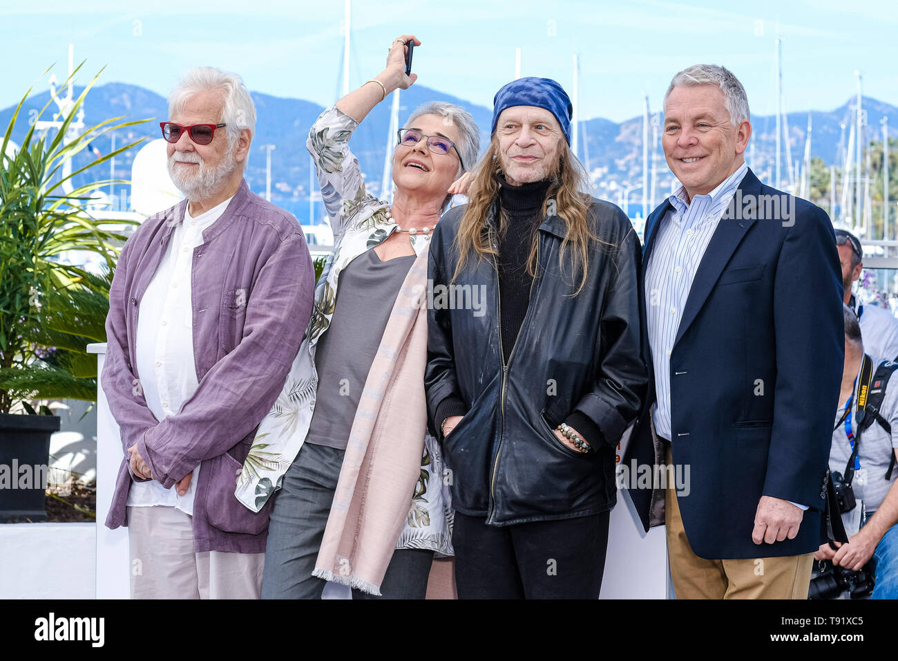 Cannes, France. 16th May 2019. Producer Jan Harlan, Leon Vitali and ...