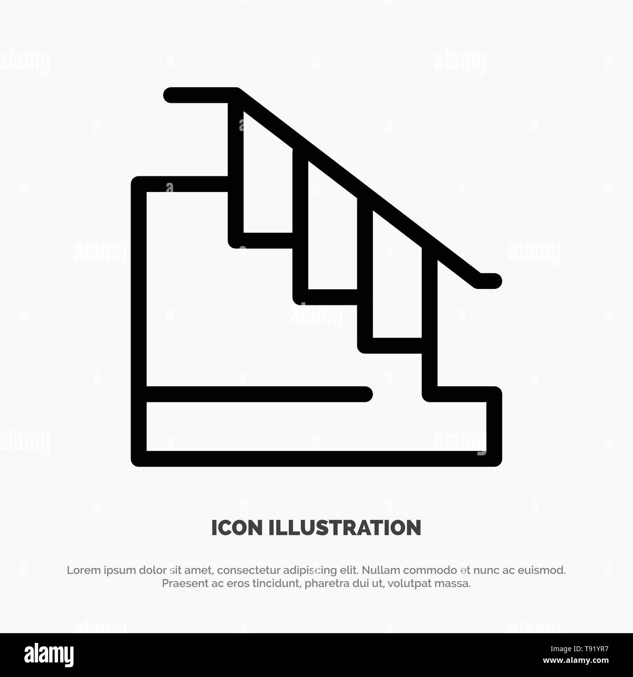 Stair construction Stock Vector Images - Alamy