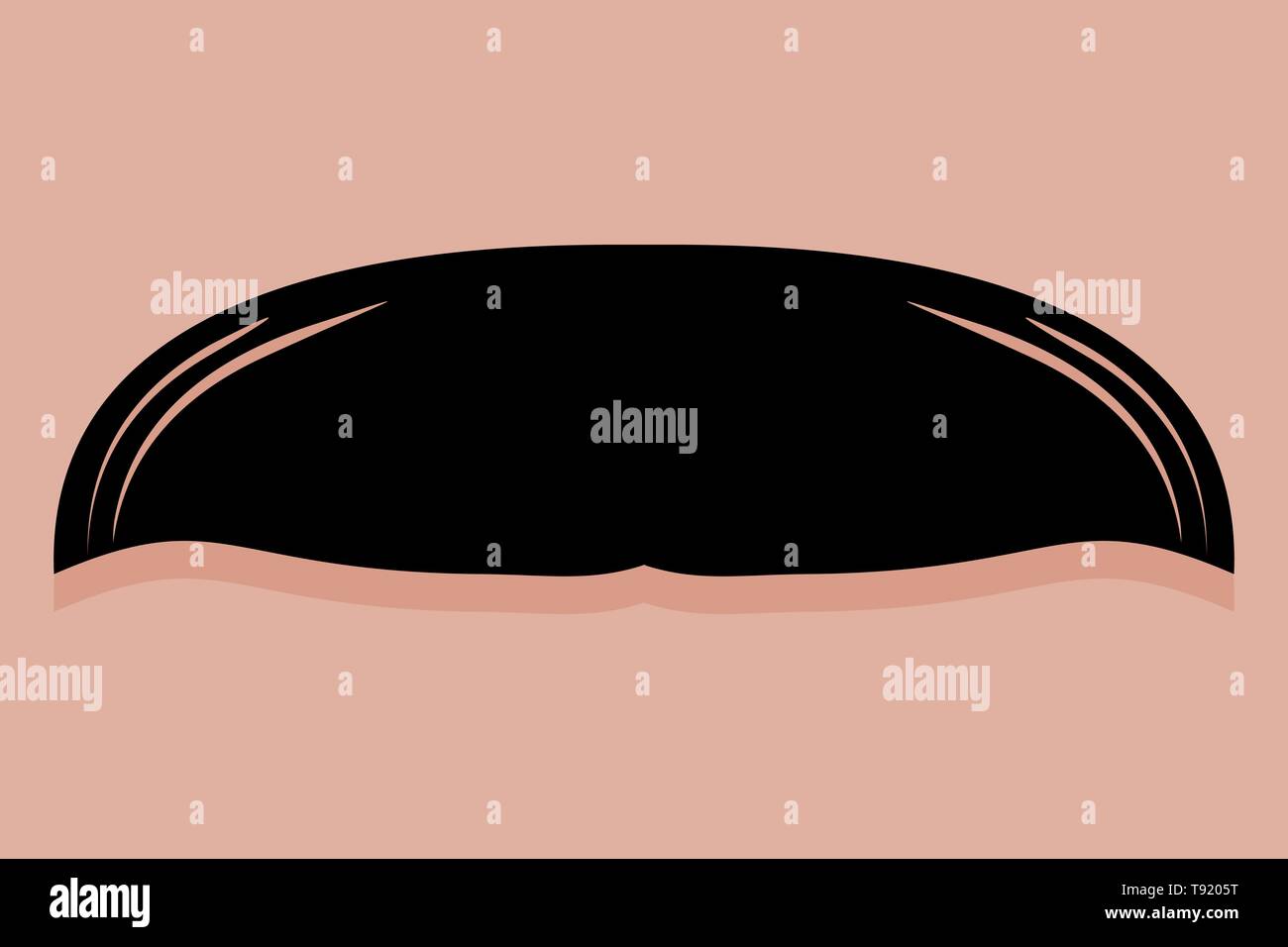 Moustache icon vector in the lampshade style Stock Vector Image & Art ...