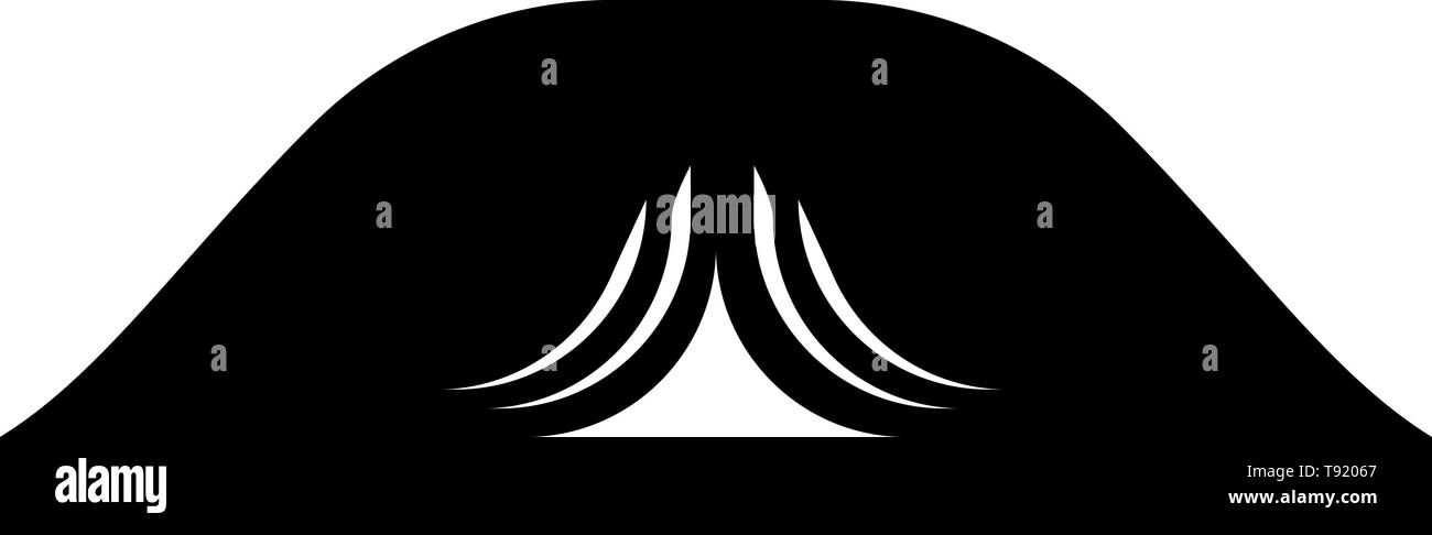 Moustache icon vector in the pyramid style Stock Vector Image & Art - Alamy