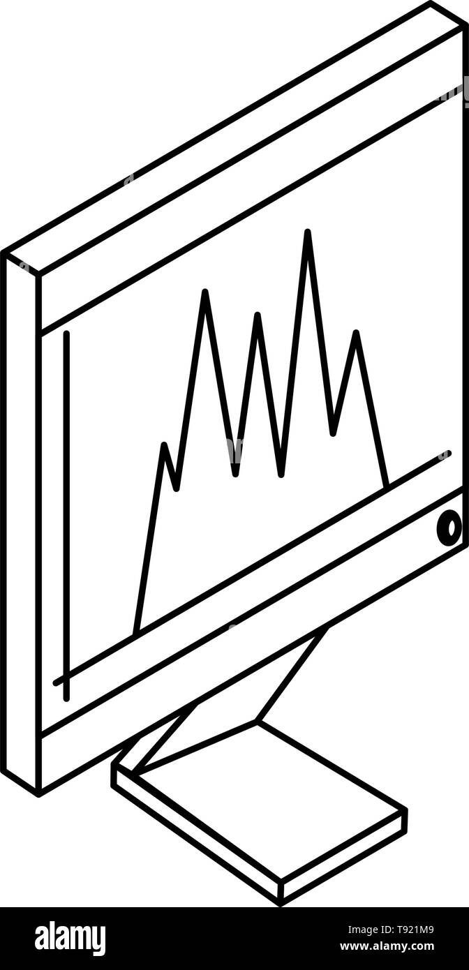 desktop computer device icon vector illustration design Stock Vector ...