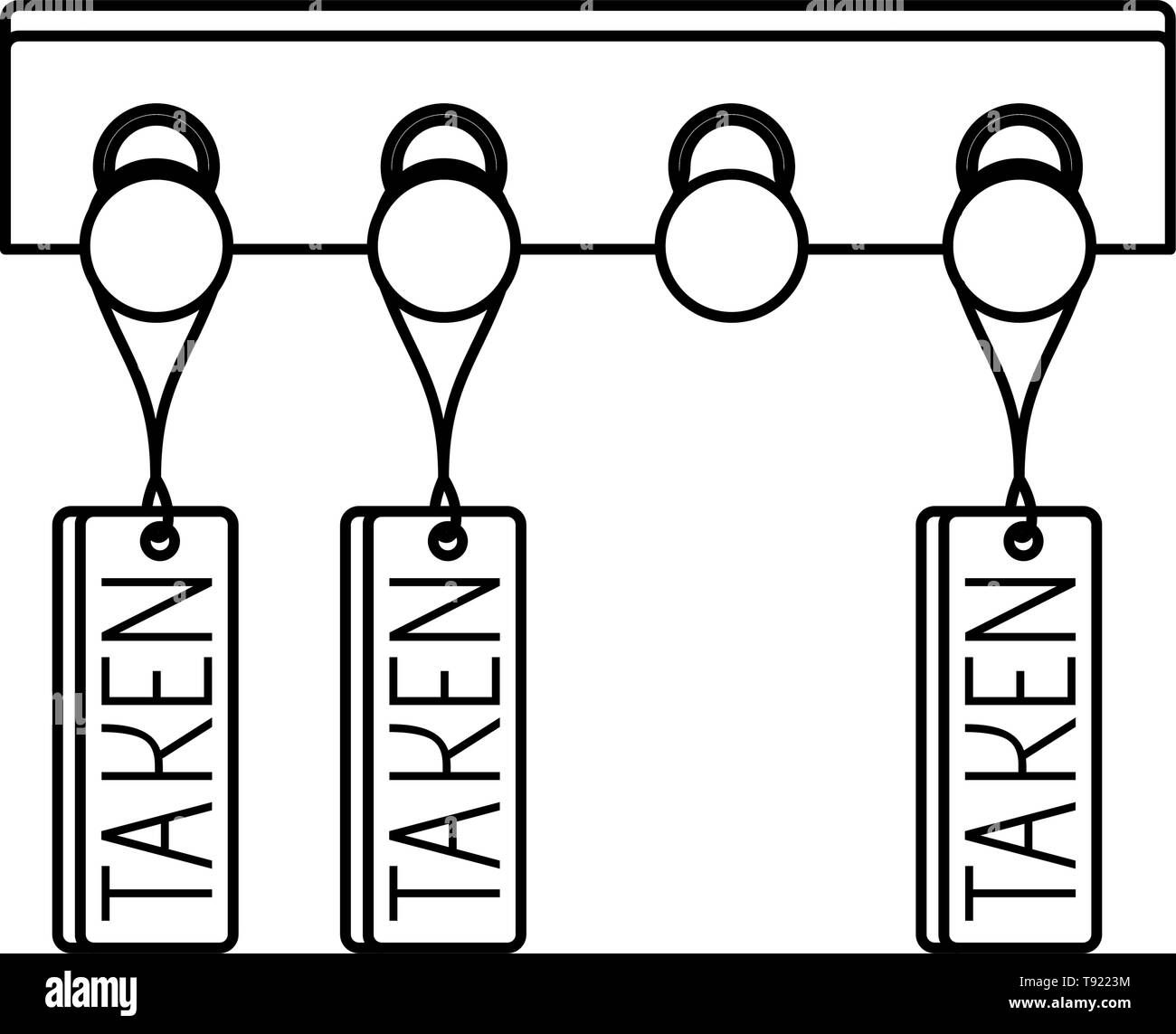 tag hanging on white background Stock Vector Image & Art - Alamy