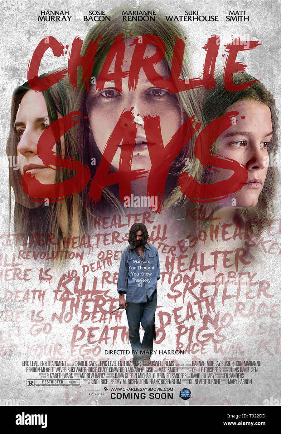 CHARLIE SAYS, US poster, top from left: Marianne Rendon as Susan Atkins ...