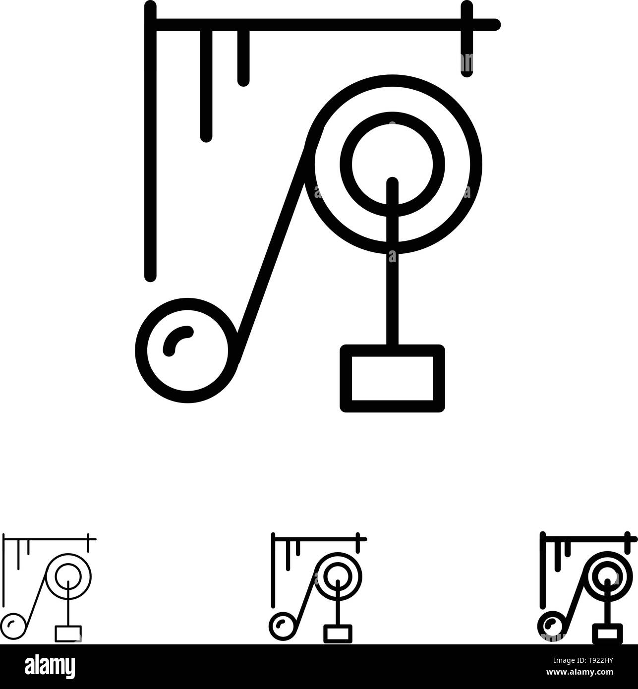 Device, Machine, Science, Science Machine Bold and thin black line icon ...