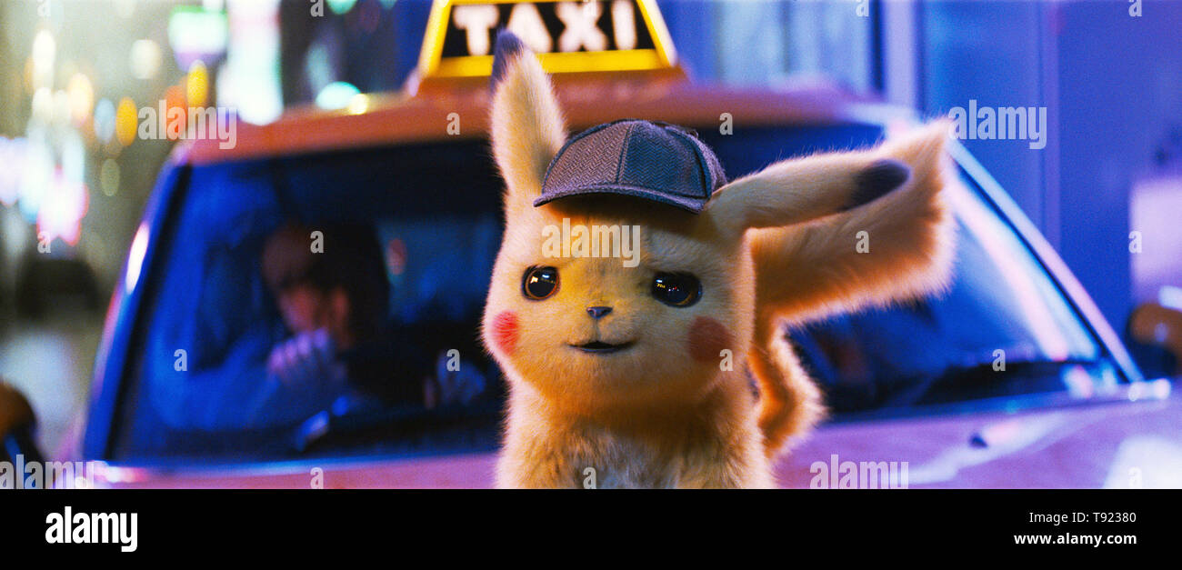 POKEMON DETECTIVE PIKACHU, Detective Pikachu (voice: Ryan Reynolds ...