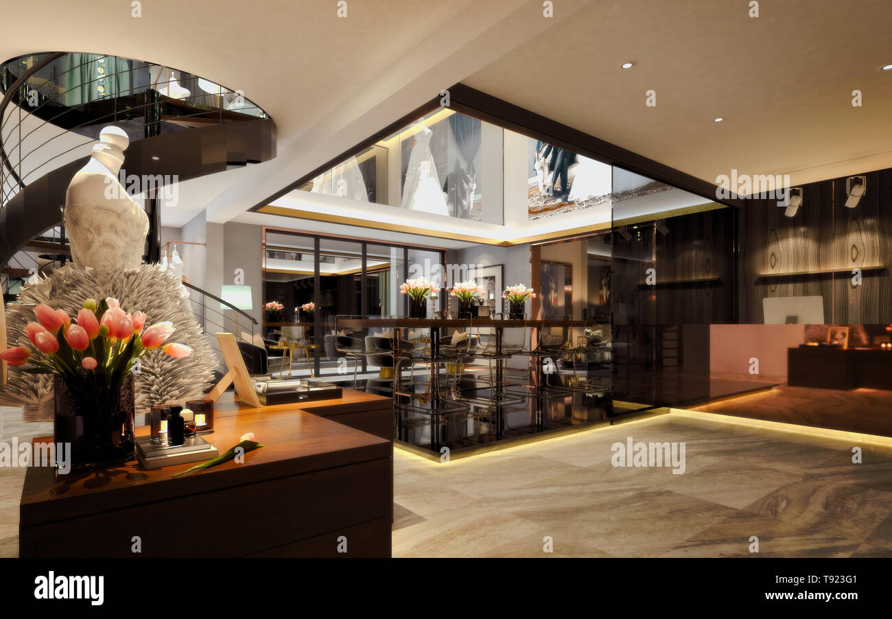 Clothing store interior design High Resolution Stock Photography and ...
