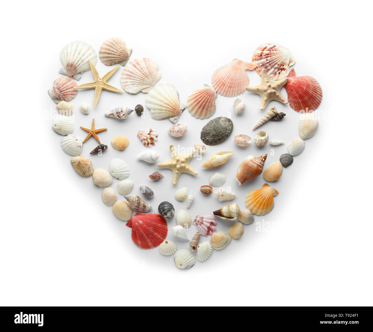 Heart made shells on beach hi-res stock photography and images - Alamy