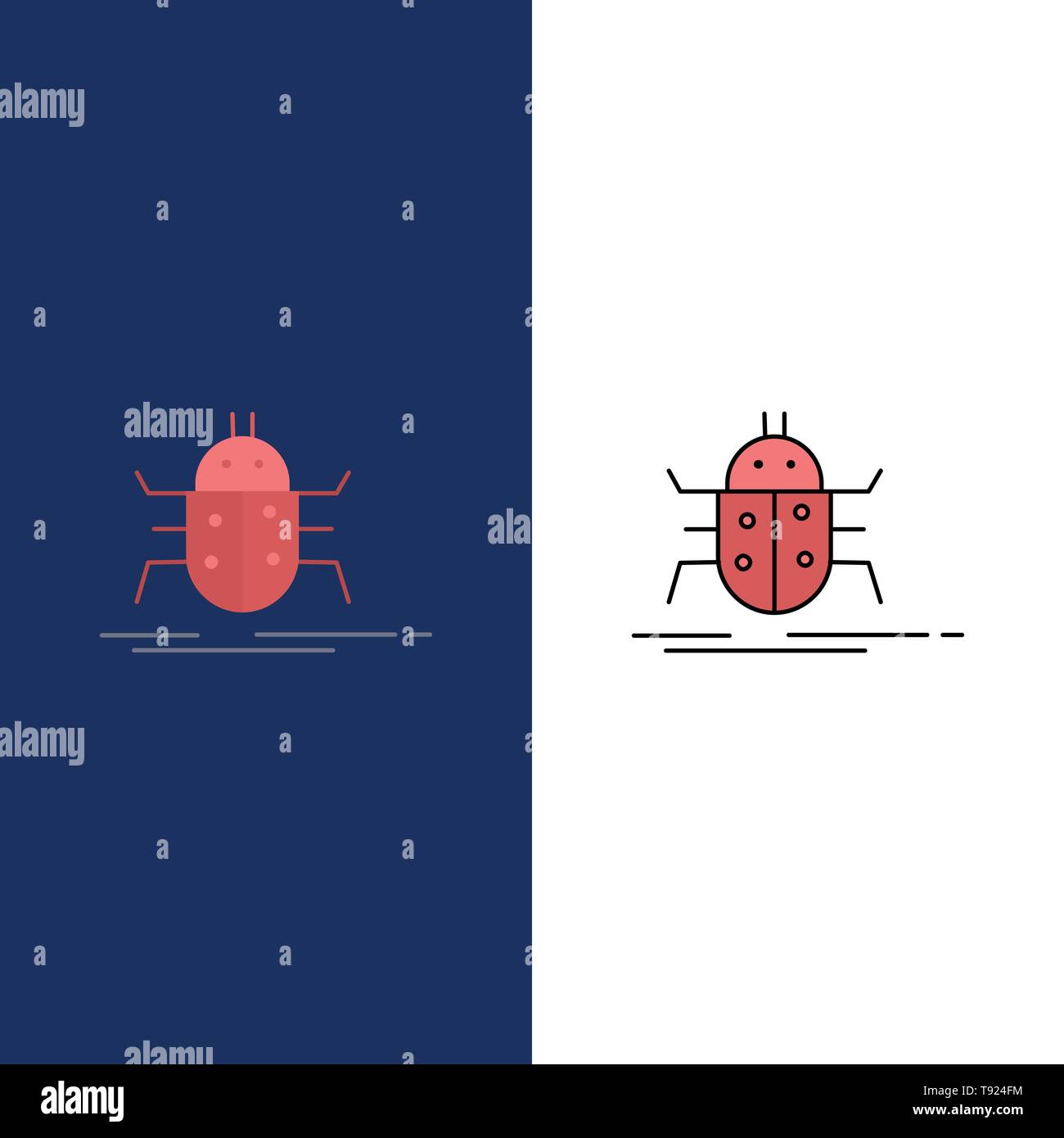 Bug, bugs, insect, testing, virus Flat Color Icon Vector Stock Vector ...