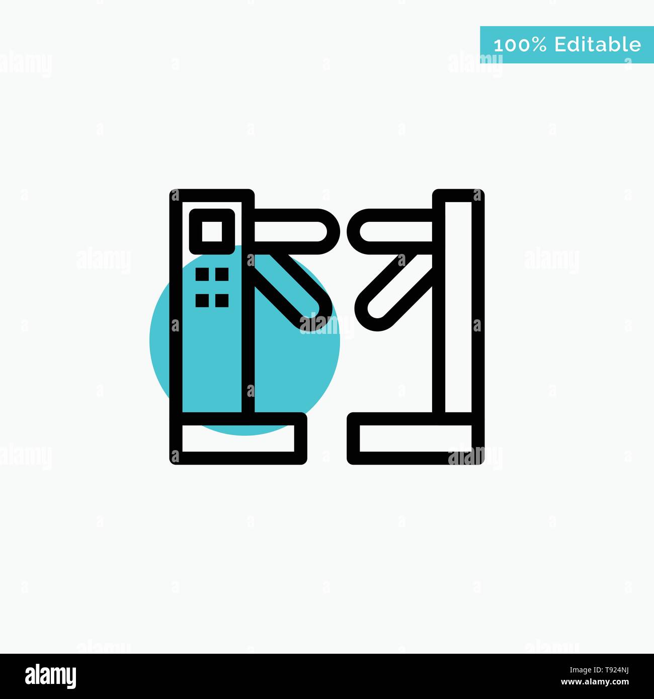 Entry control point Stock Vector Images - Alamy