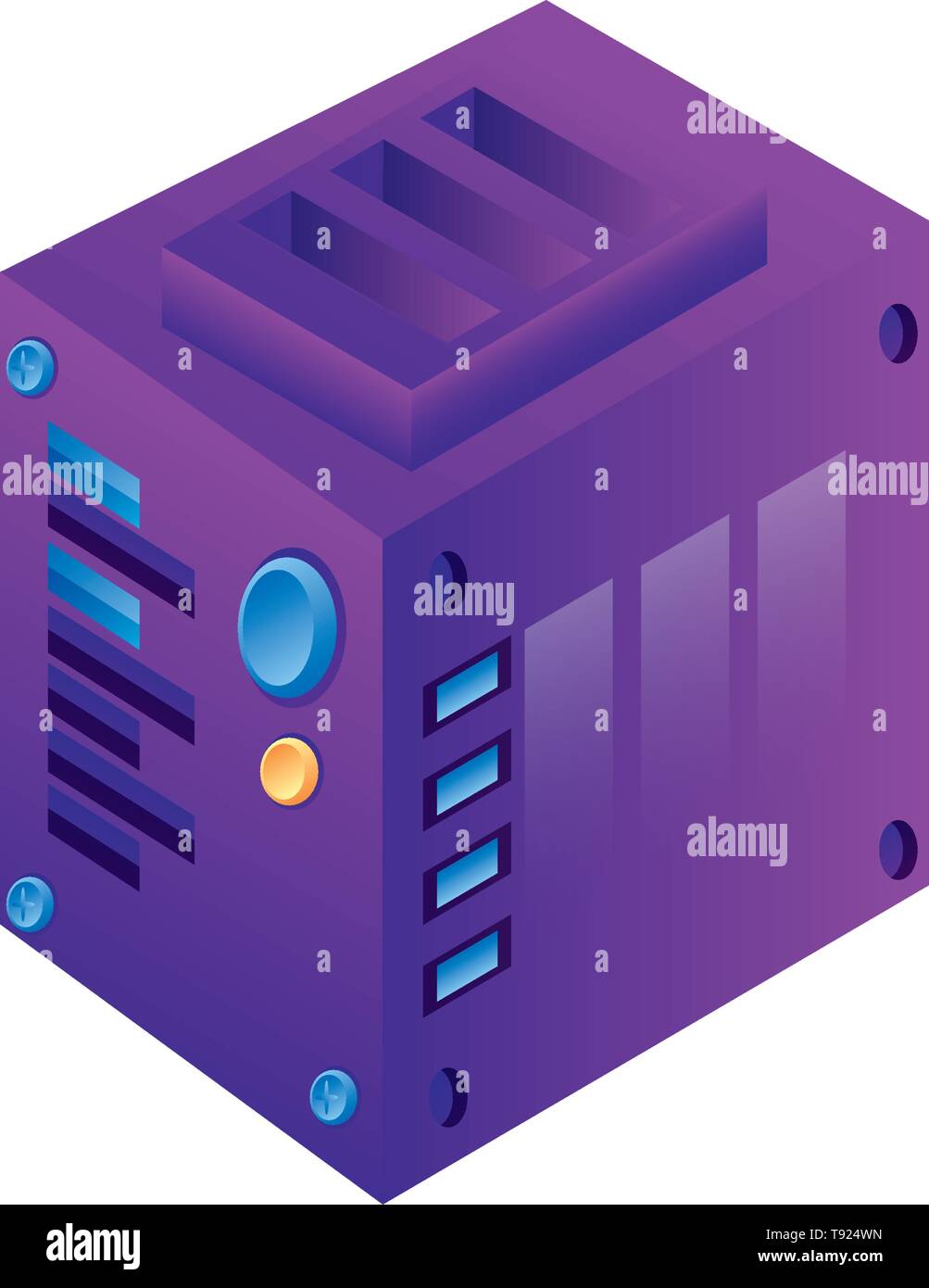 server data center icon vector illustration design Stock Vector Image ...