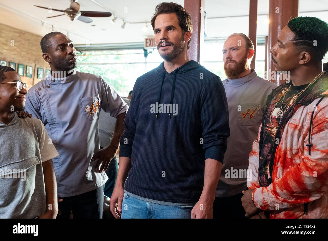 THE LAST O.G., Dante Hoagland (far left), Ryan Gaul (center), Allen ...