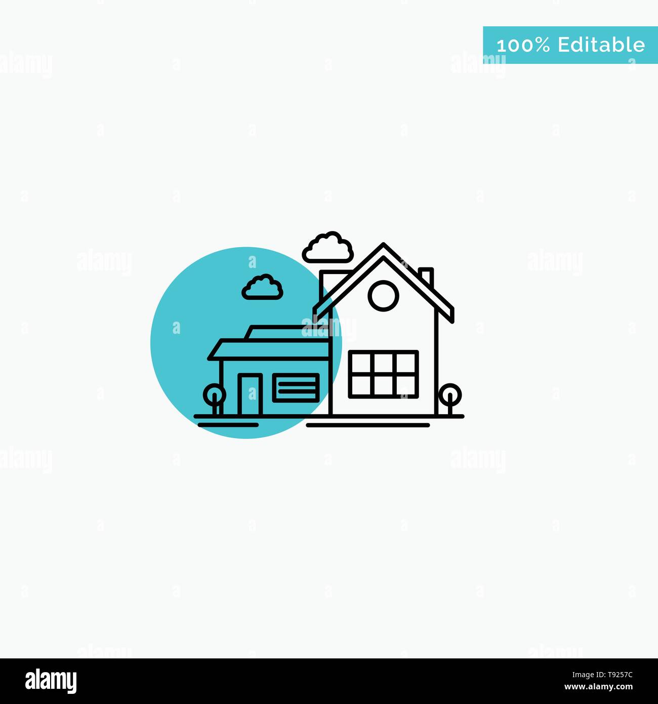 Turquoise home Stock Vector Images - Alamy