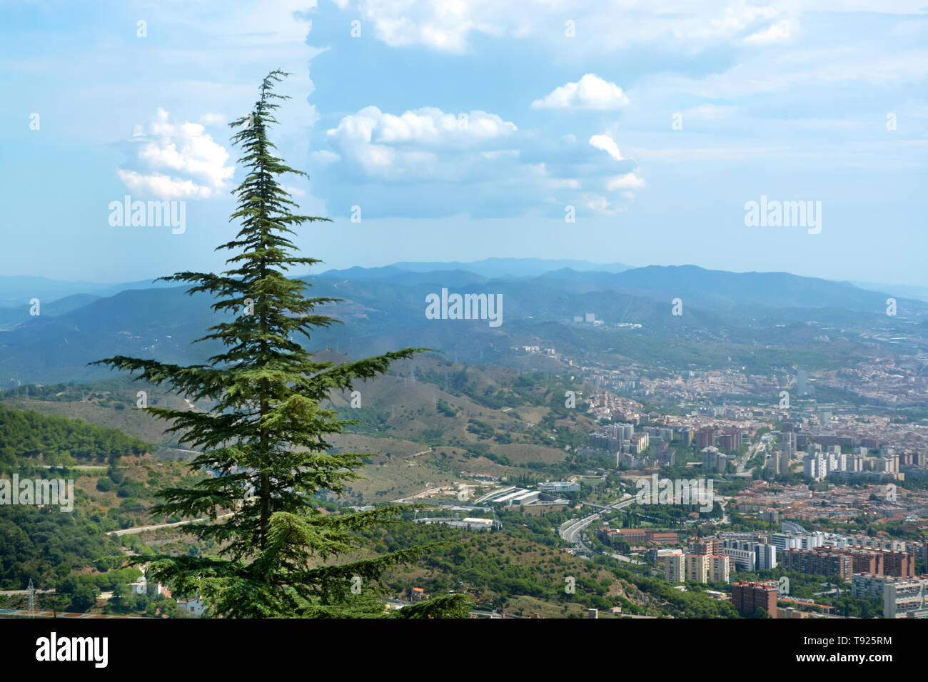 View on beautiful city from highest point Stock Photo - Alamy