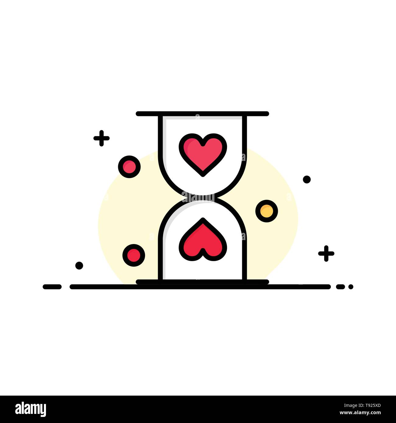 Symbol time hourglass heart hi-res stock photography and images - Alamy