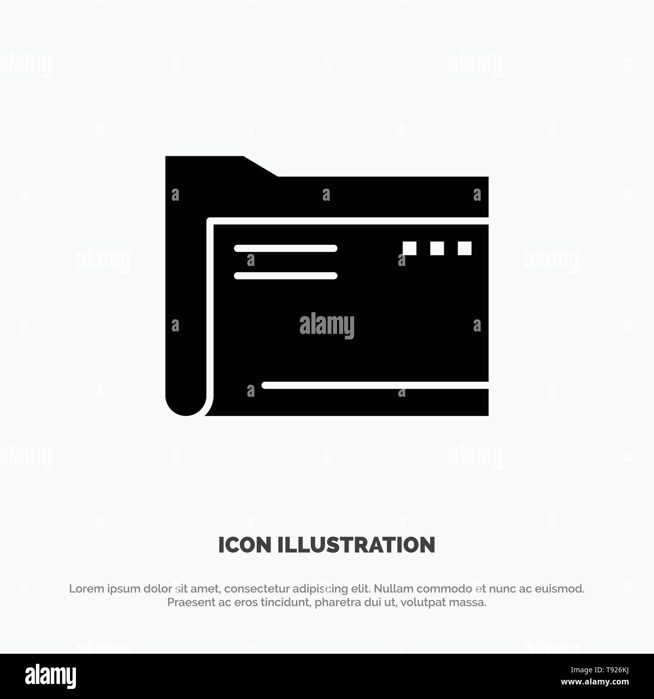 Empty data file Stock Vector Images - Alamy