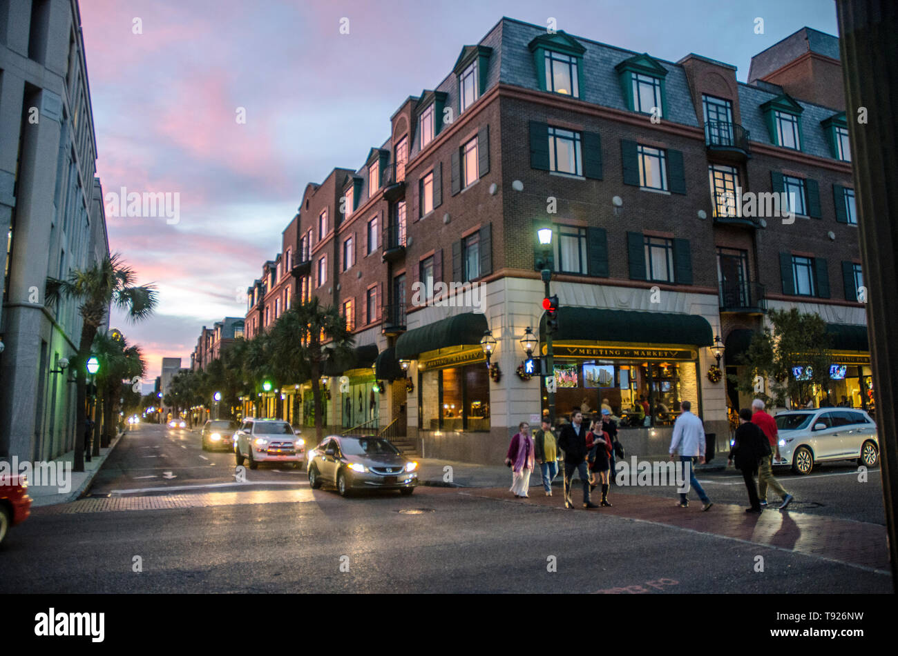 Downtown in Historic Charleston, South Carolina Stock Photo - Alamy