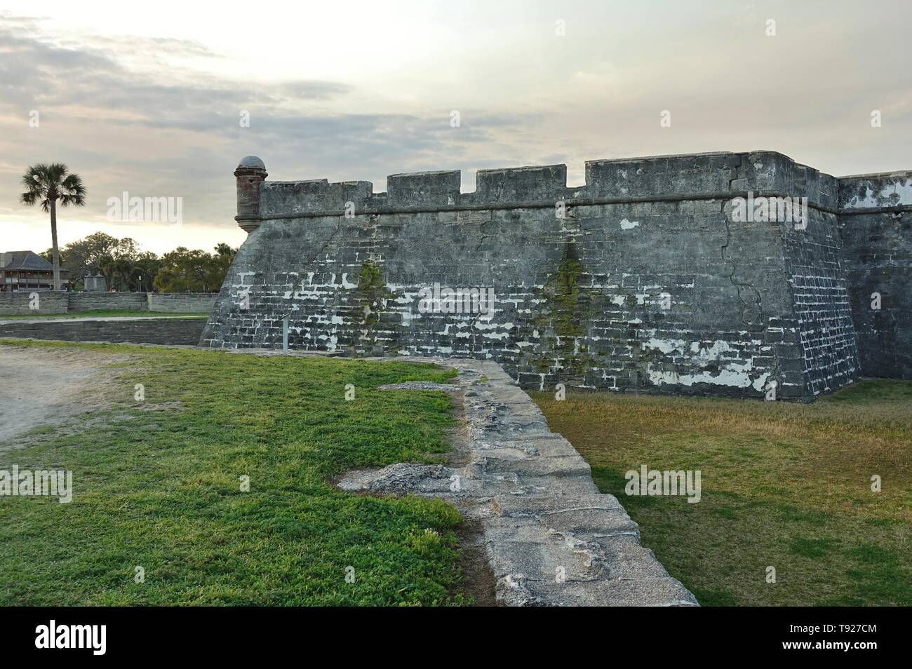 ST AUGUSTINE, FL -9 MAR 2019- View of the landmark Castillo de San ...