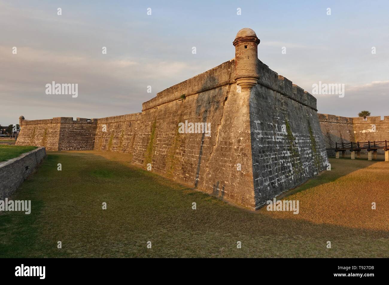 ST AUGUSTINE, FL -9 MAR 2019- View of the landmark Castillo de San ...