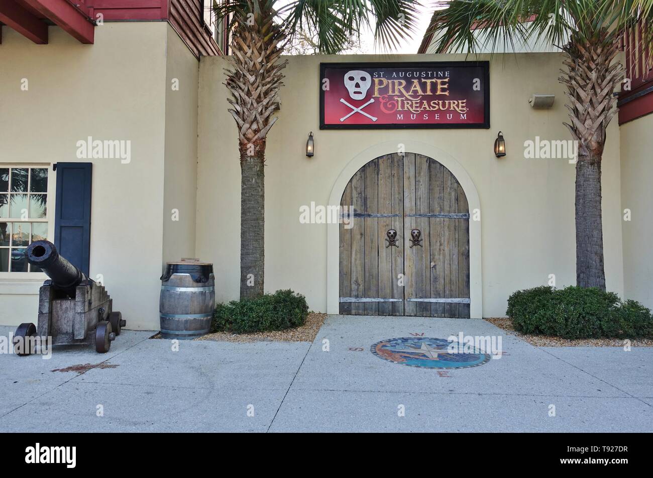ST AUGUSTINE, FL -9 MAR 2019- View of the St Augustine Pirate ...