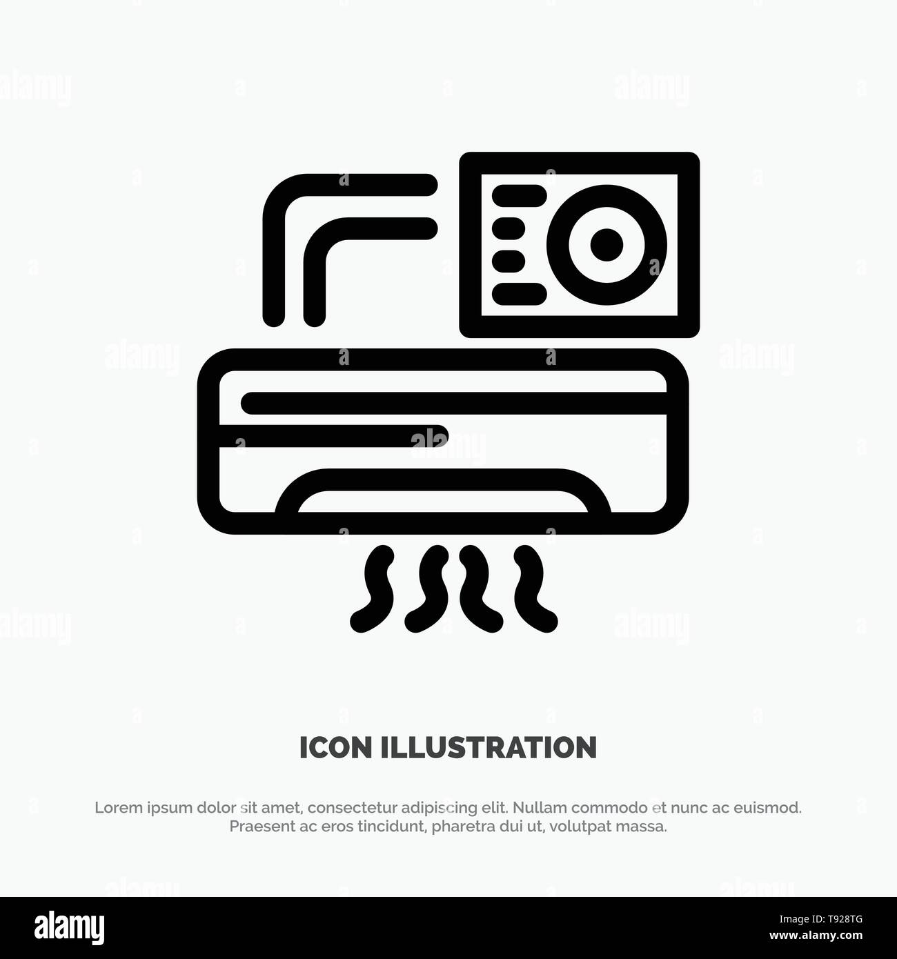 Ac remote icon Stock Vector Images - Alamy