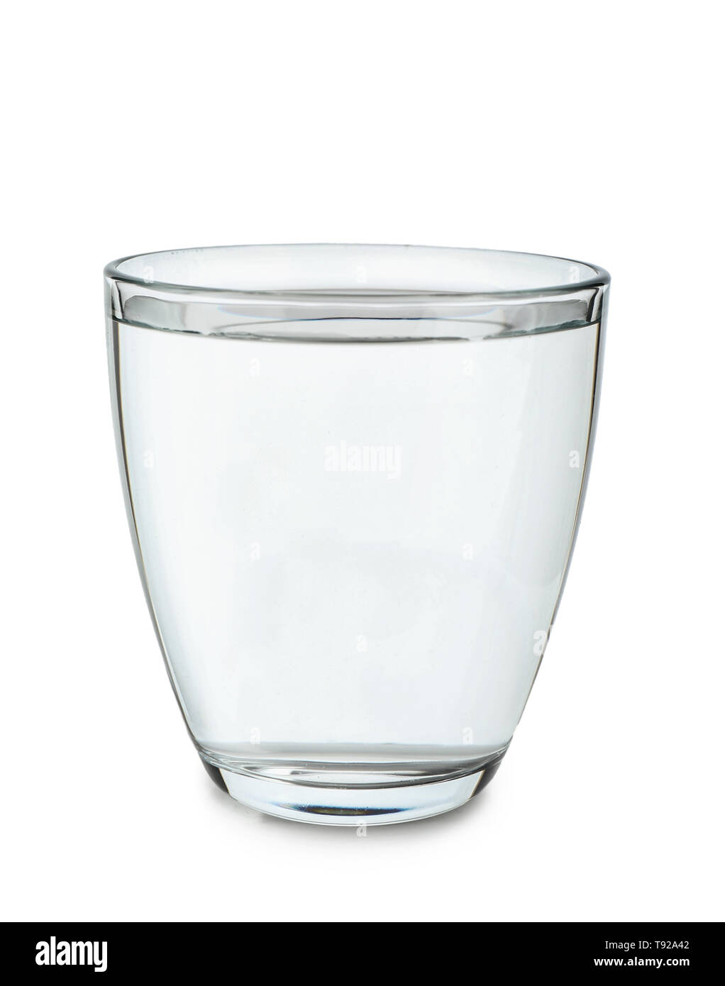 Glass of clean cool water on white background Stock Photo - Alamy