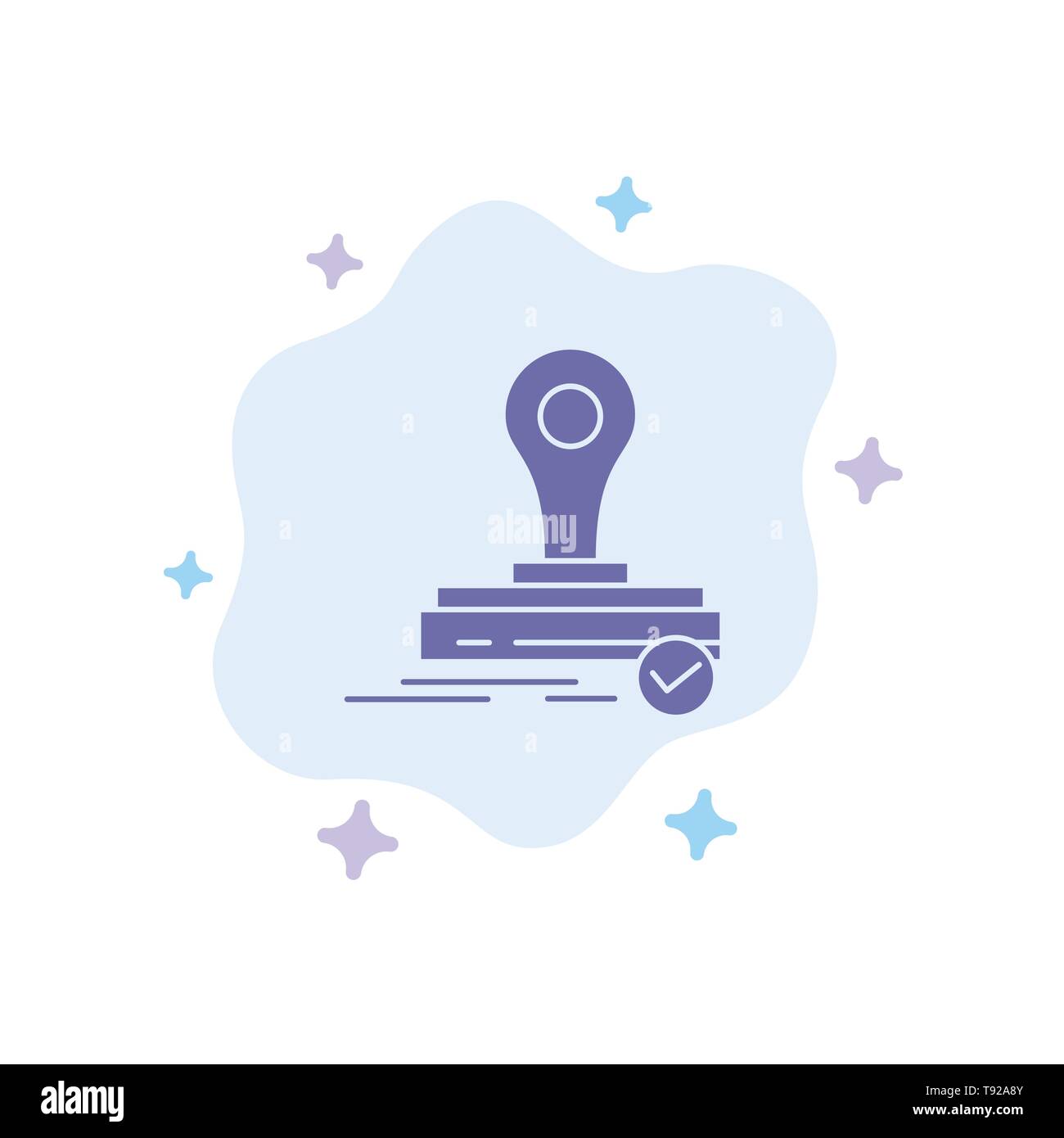 Blue and white signs grey background Stock Vector Images - Alamy