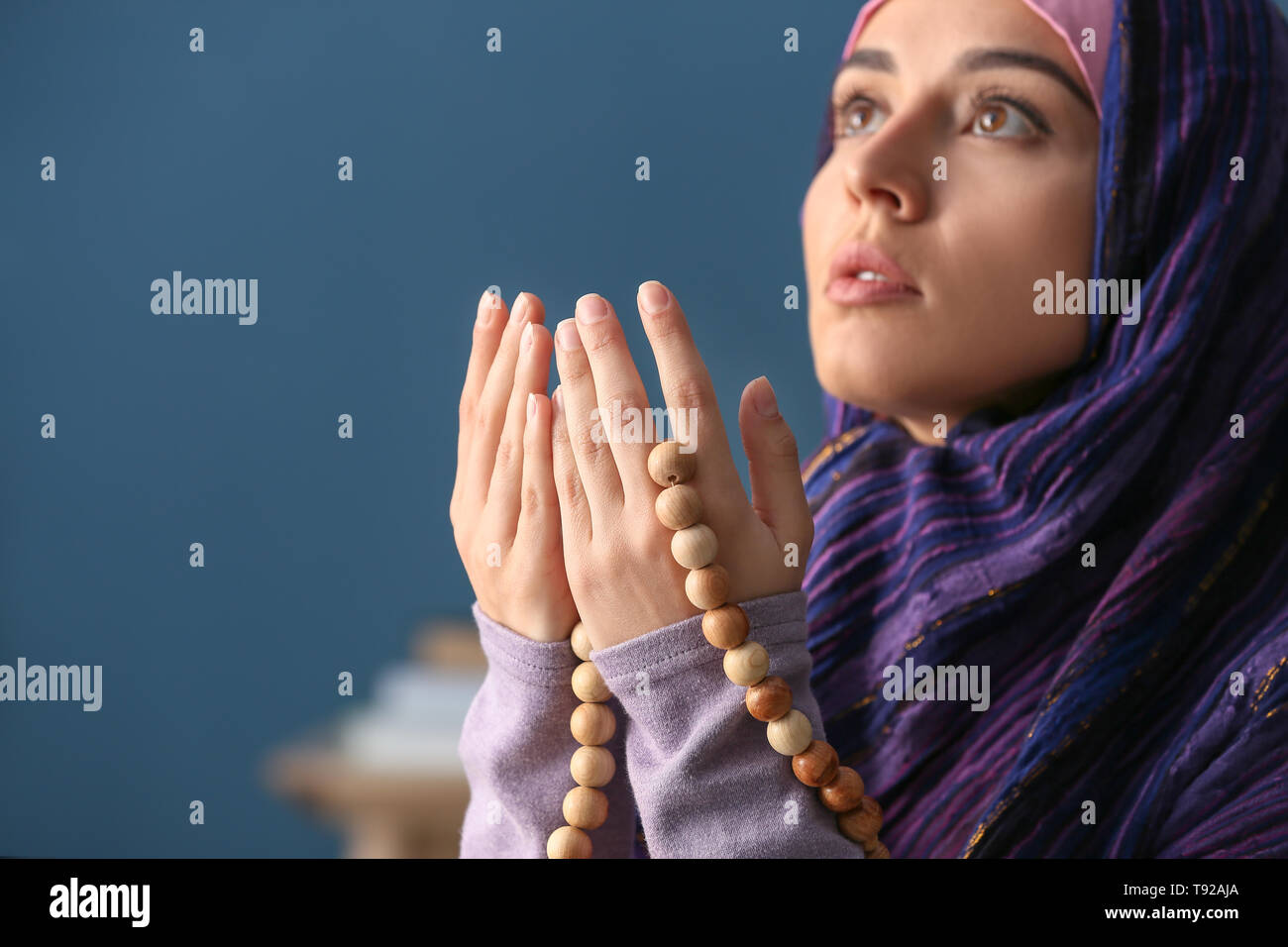 Closeup portrait young muslim female hi-res stock photography and ...
