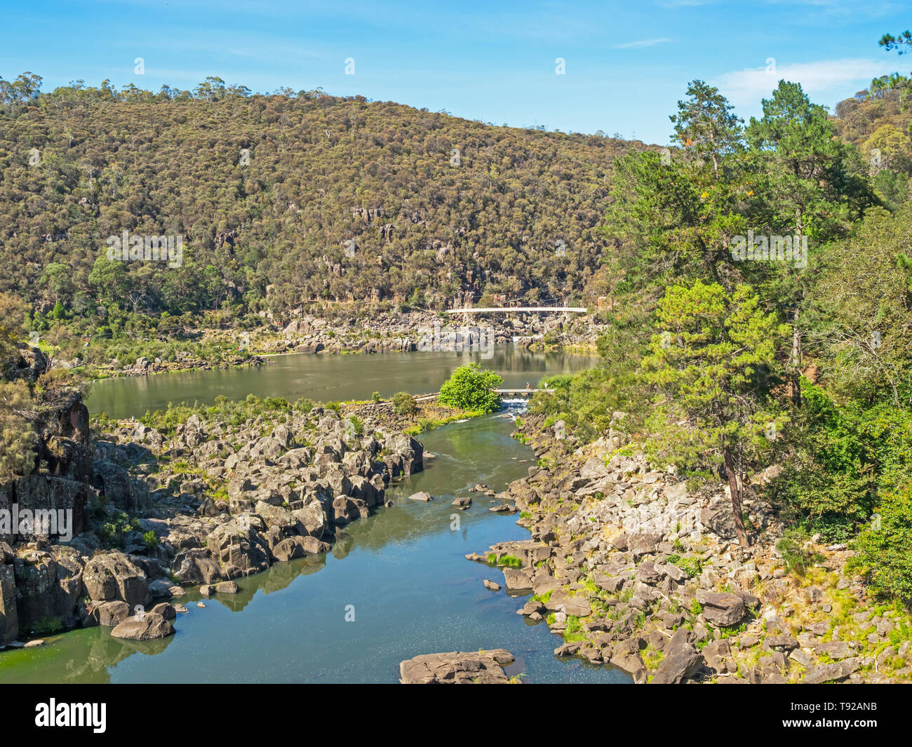 Cataract Gorge, in the lower section of the South Esk River in ...