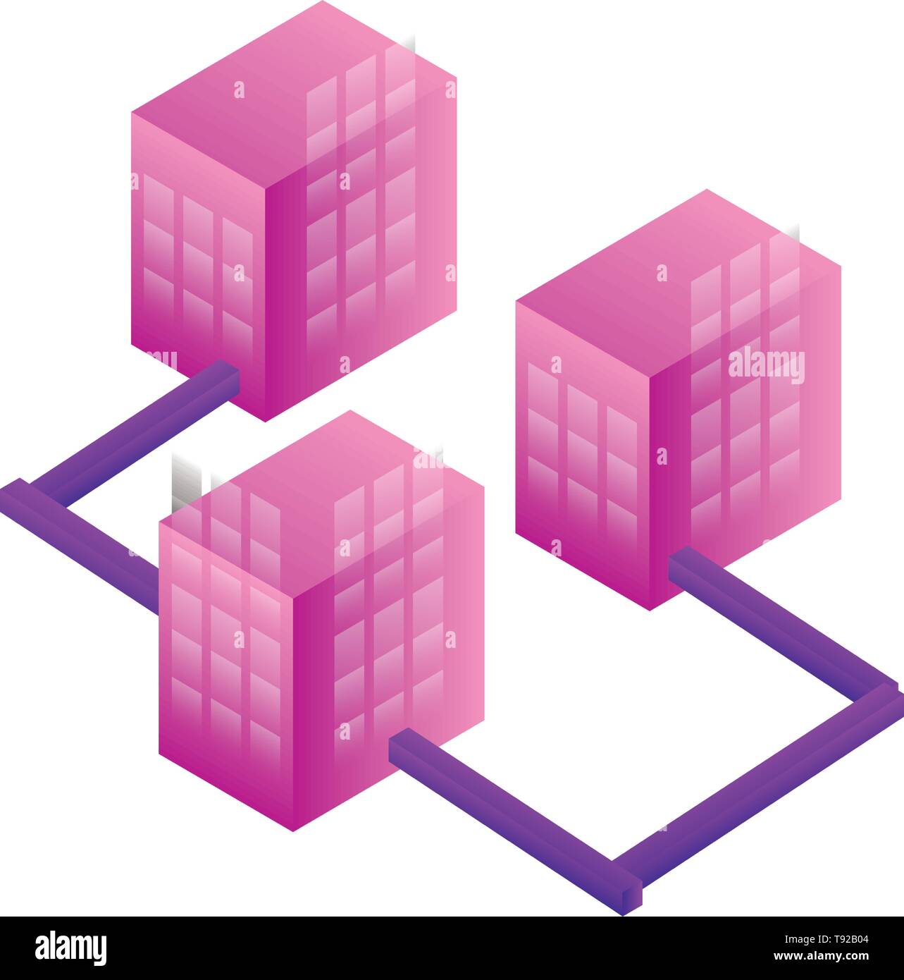 servers network data center vector illustration design Stock Vector ...