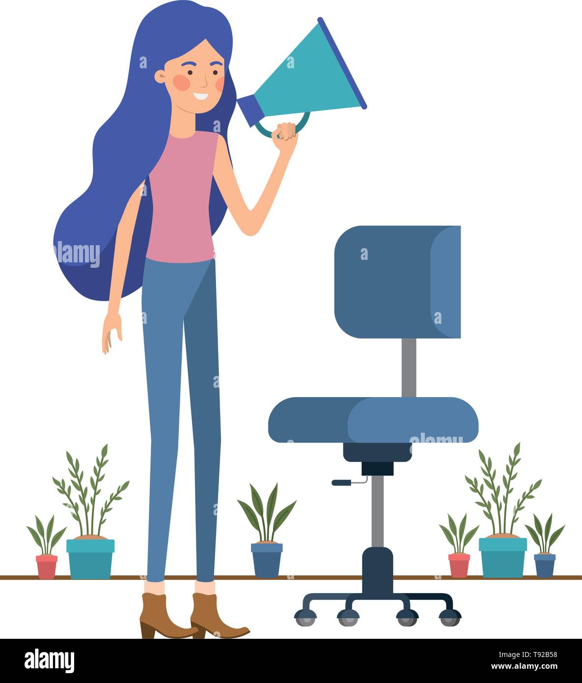 Empty fice Stock Vector Images - Alamy