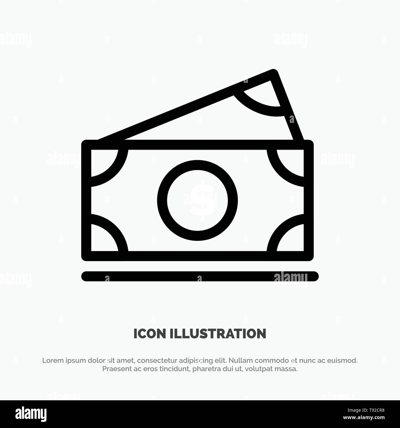 Us dollar white background coin Stock Vector Images - Alamy