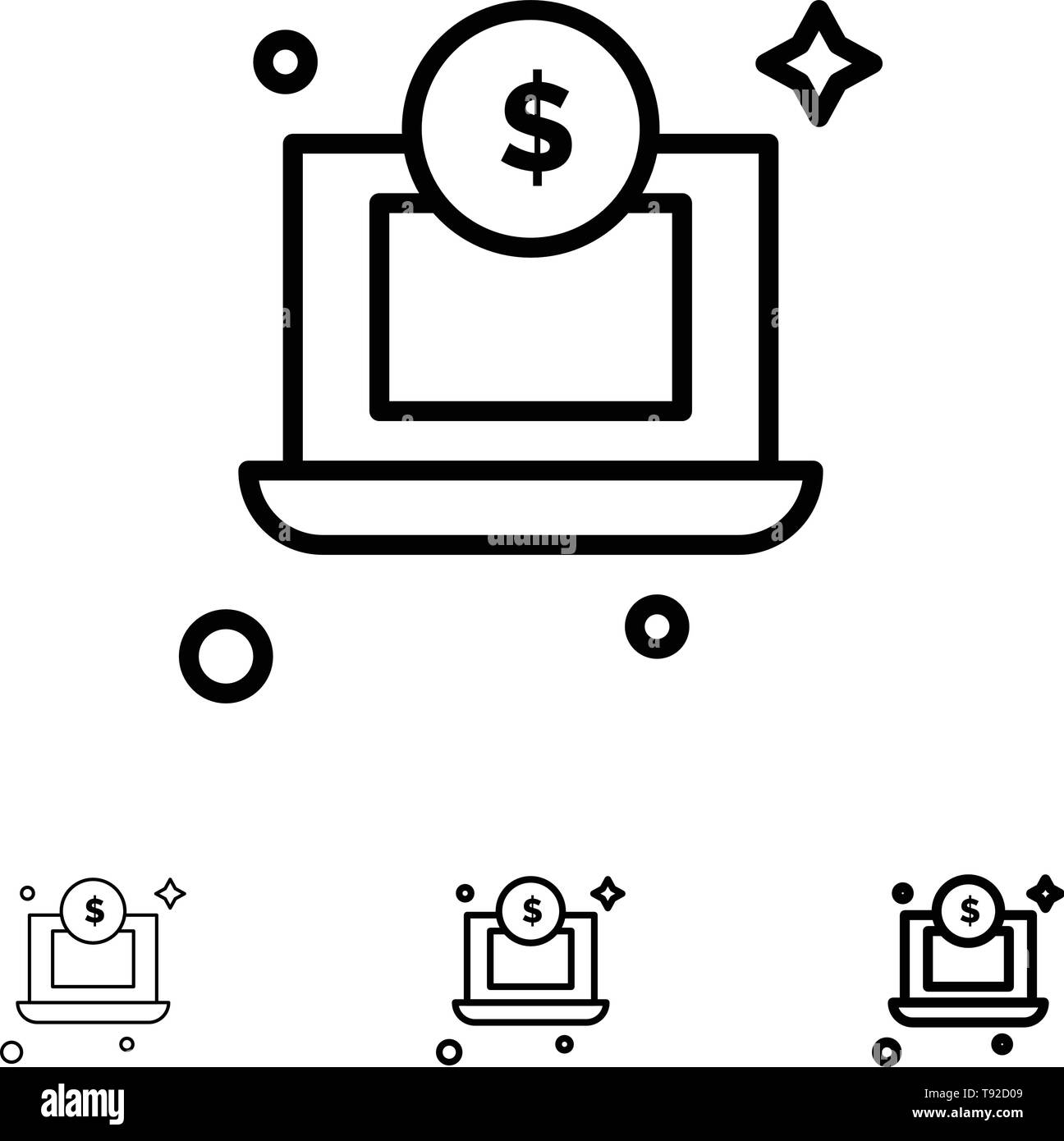 Money and computer screen Black and White Stock Photos & Images - Alamy