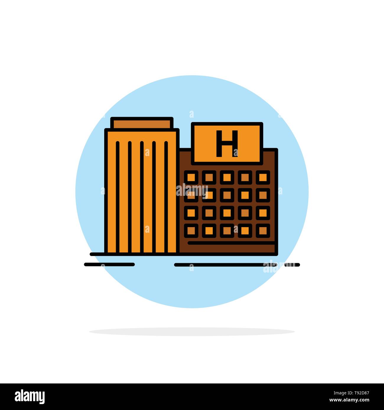 Hospital Building Circle Stock Vector Images - Alamy